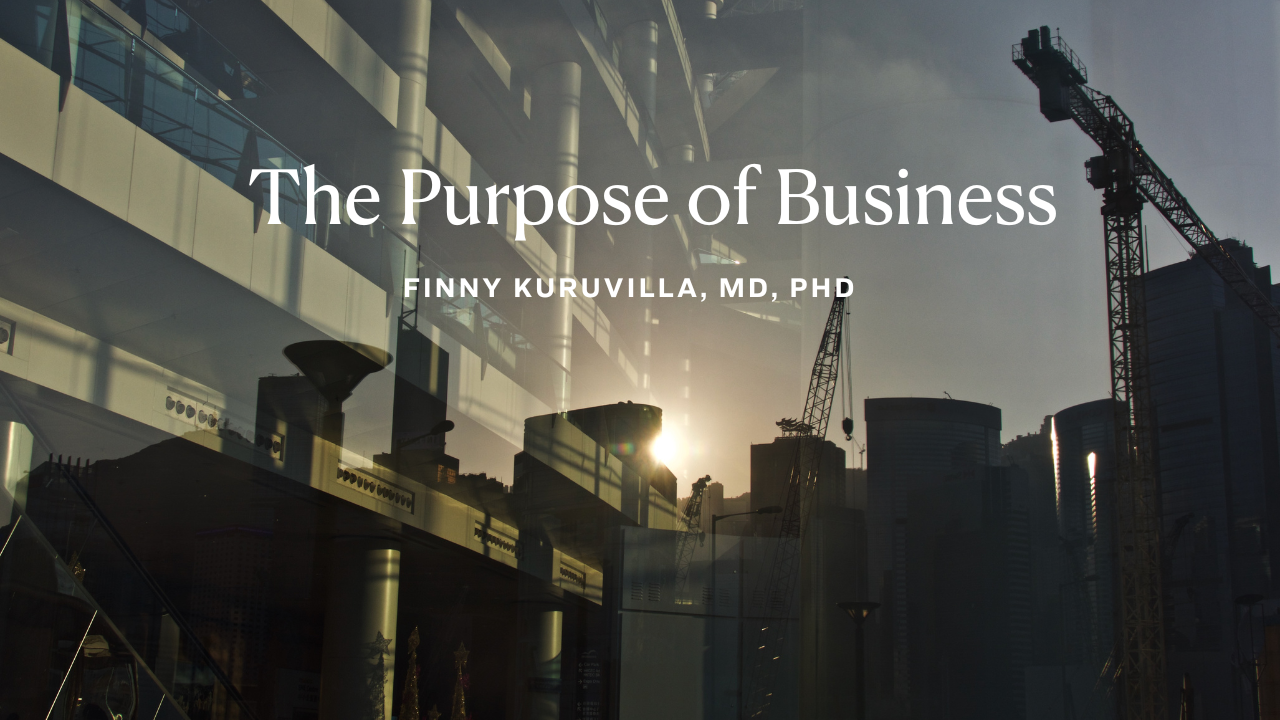 The Purpose of Business | With Finny Kuruvilla - Eventide Center for ...
